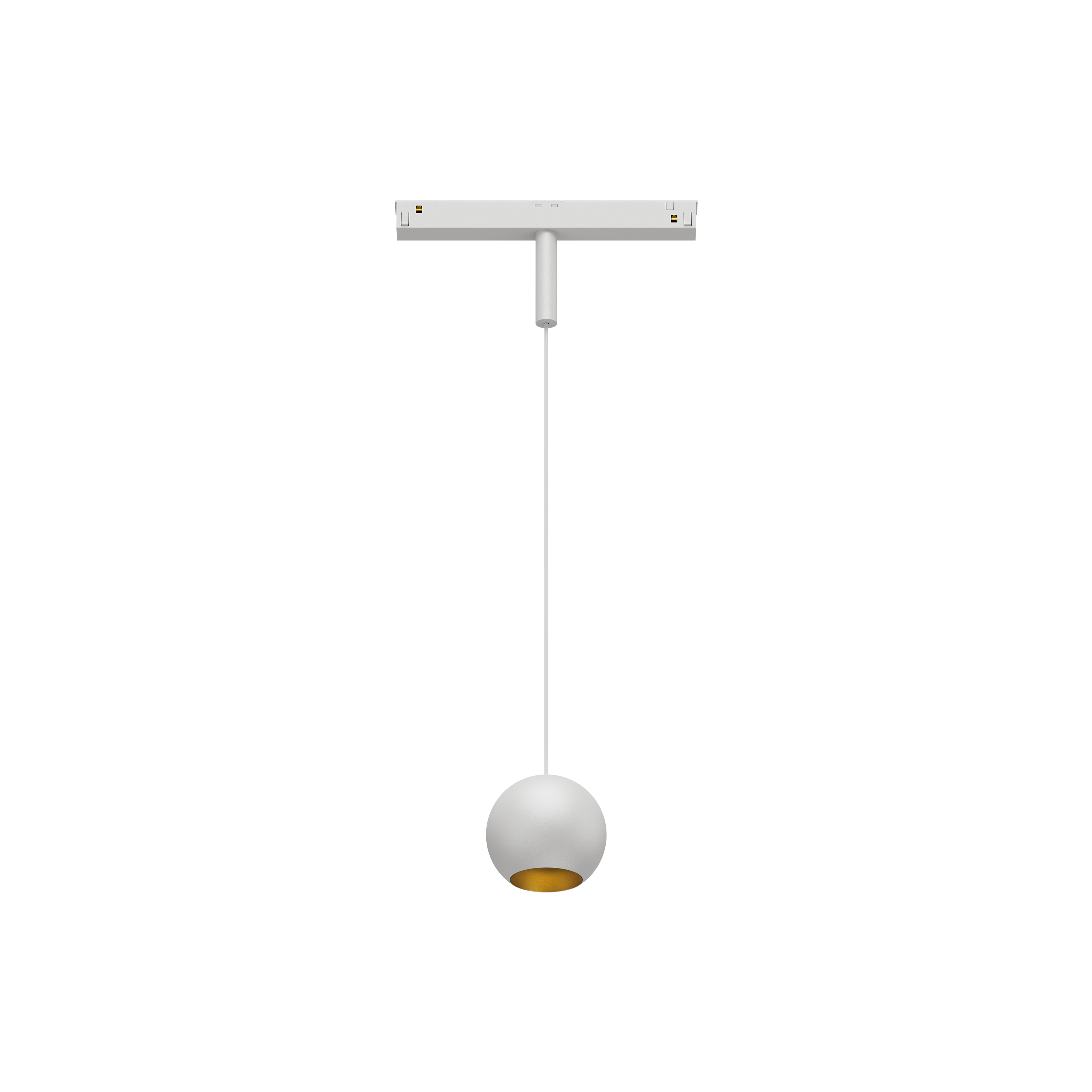 Cevon T8 48V Track Pendant Sphere White, Gold – Halcyon